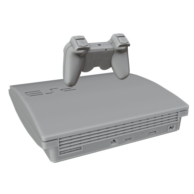 Ps3 and Gamepad (355668) 3D model - Download 3D model Ps3 and Gamepad ...