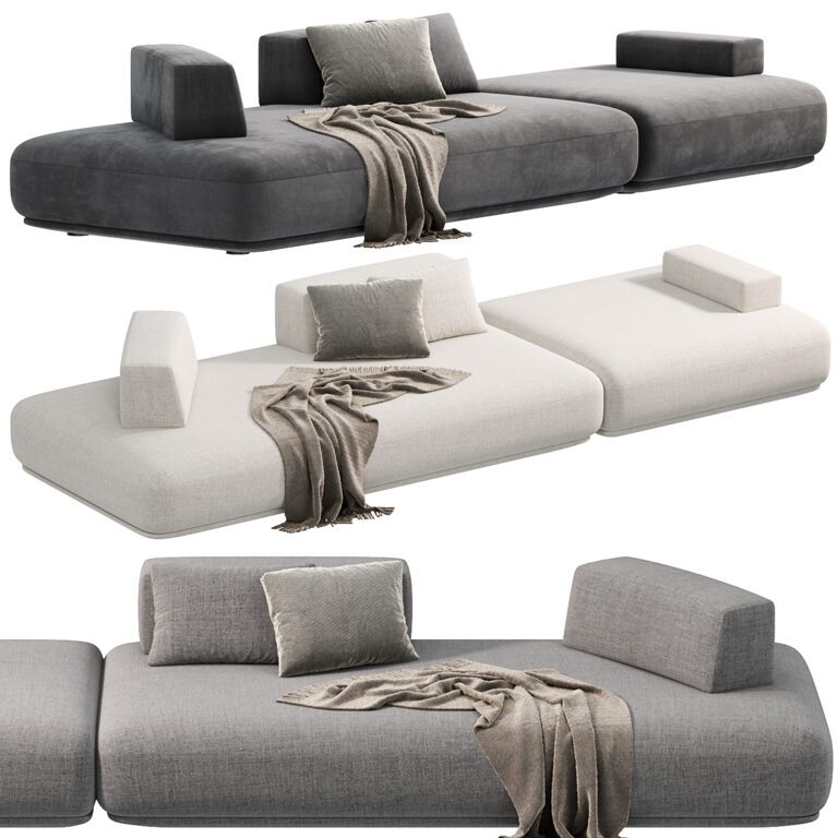 Yoko Sofa by Castello Lagravinese Studio 2 (356101) 3D model - Download ...