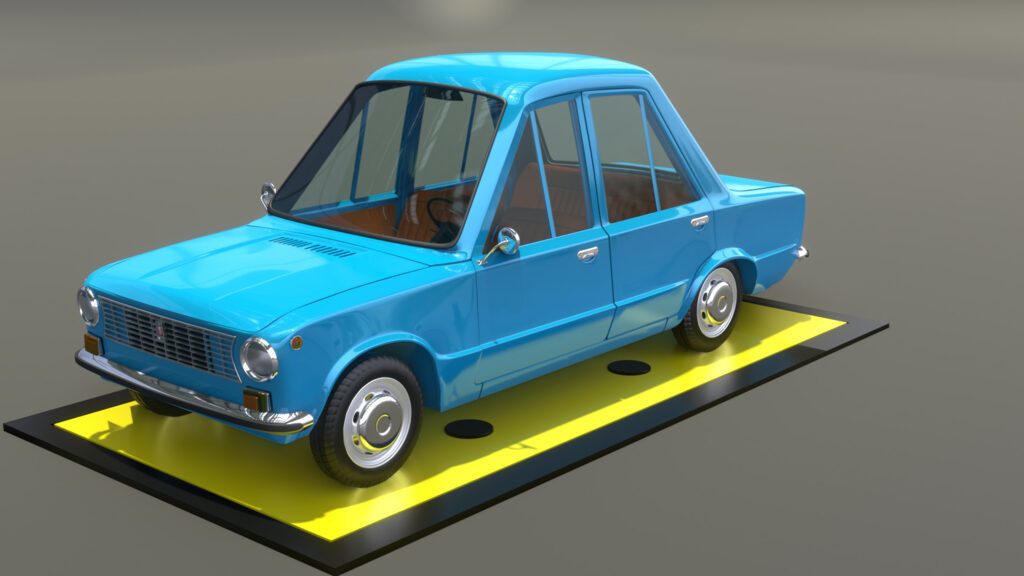 3d модель автомобиля Ваз 2101 Мультяшный (356676) 3D модель - Скачать ...
