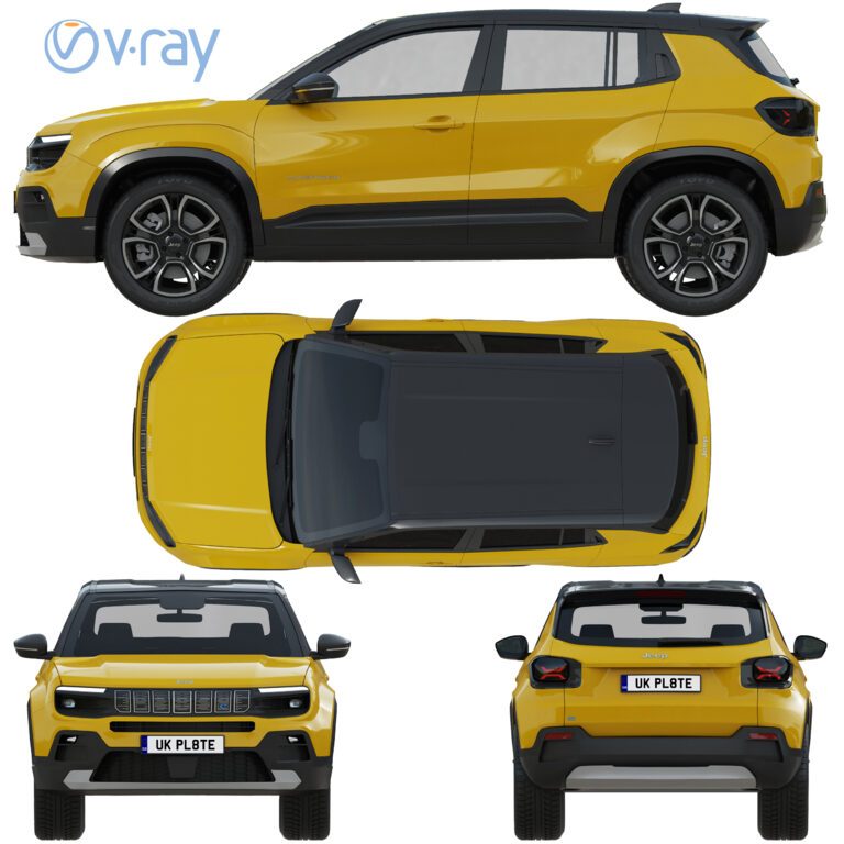 Jeep Avenger Car (357020) 3D model - Download 3D model Jeep Avenger Car ...
