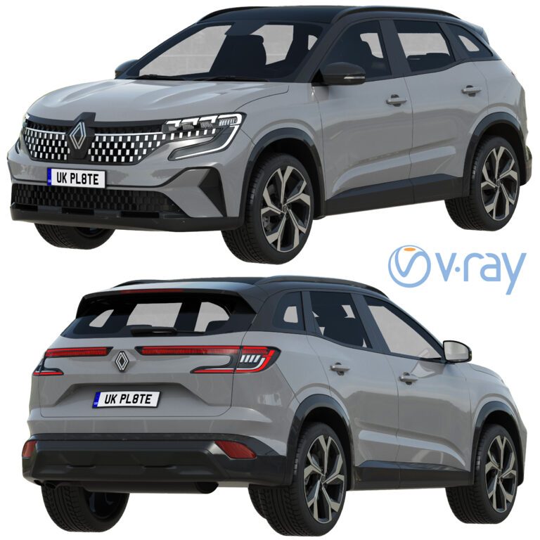 Renault Austral car (357043) 3D model - Download 3D model Renault ...