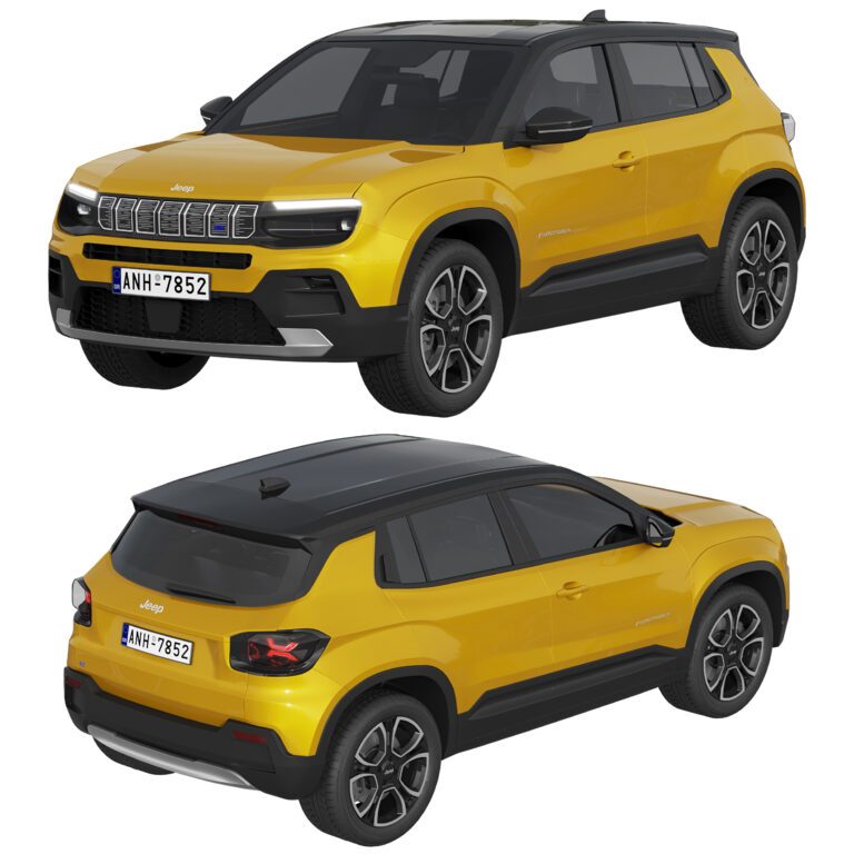 Jeep Avenger car (357156) 3D model - Download 3D model Jeep Avenger car ...
