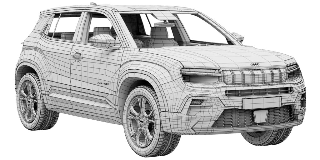 Jeep Avenger car (357156) 3D model - Download 3D model Jeep Avenger car ...