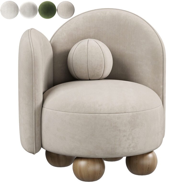 MANON armchair (357357) 3D model - Download 3D model MANON armchair ...