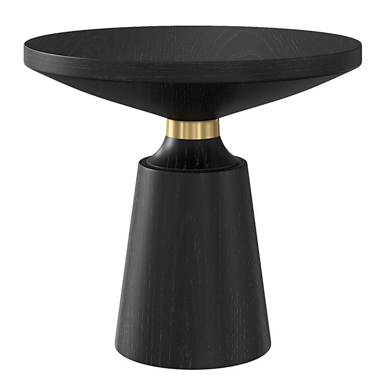 Contemporary Nicole Occasional coffe Table in Black Lacquered Walnut ...