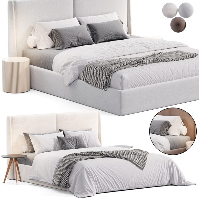 Elis bed by Stylishclub (357748) 3D model - Download 3D model Elis bed ...