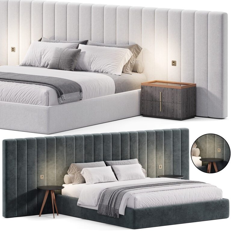 Milan bed by Stylishclub (358407) 3D model - Download 3D model Milan ...