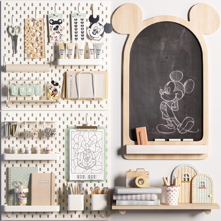 Ikea SKADIS Pegboard and Zara Home Mickey Mouse Disney Decor for ...