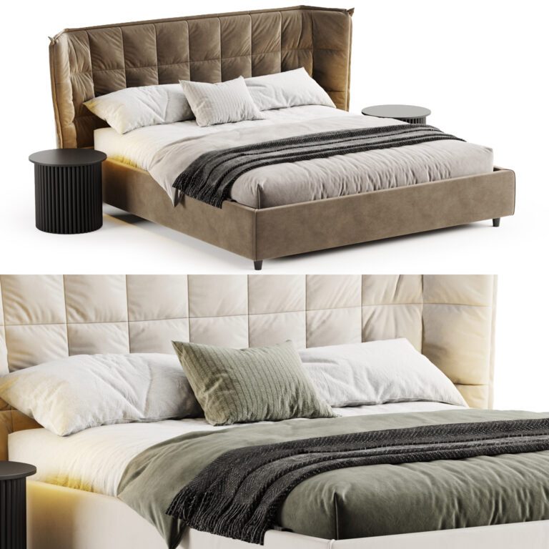 Aspen bed by Lecomfort (358501) 3D model - Download 3D model Aspen bed ...