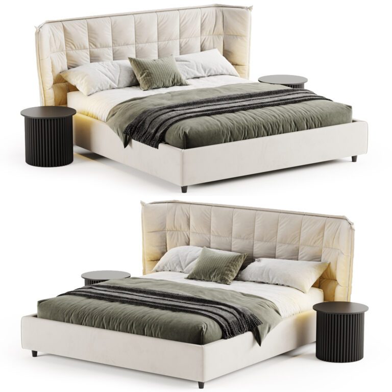 Aspen bed by Lecomfort (358501) 3D model - Download 3D model Aspen bed ...