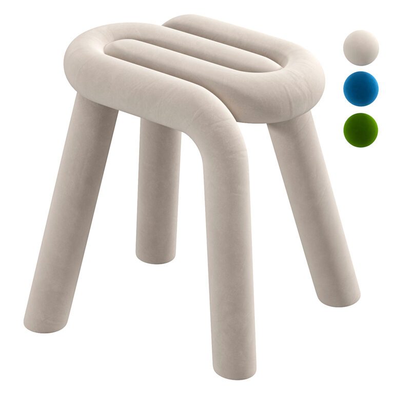 Bold stool long (358687) 3D model - Download 3D model Bold stool long ...