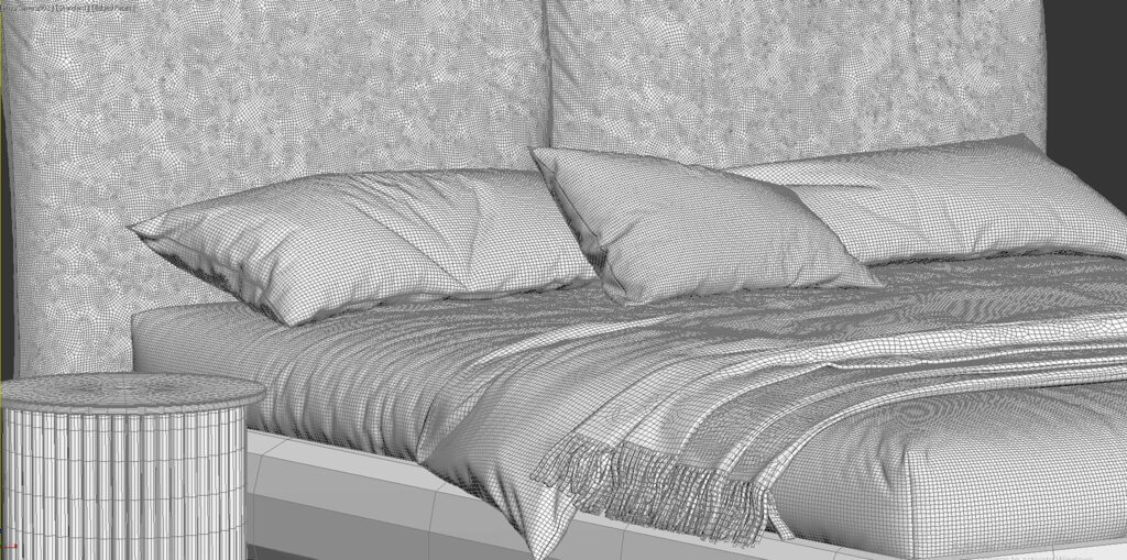 Edra STAND ME bed (358695) 3D model - Download 3D model Edra STAND ME ...