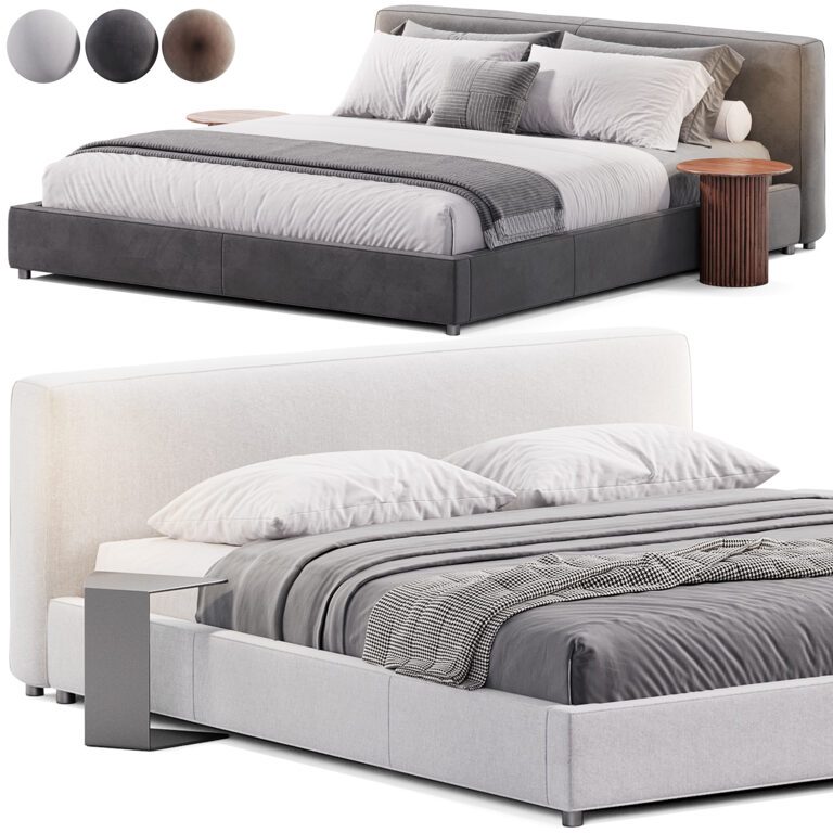 Brody king bed by Elm&Iron (358706) 3D model - Download 3D model Brody ...