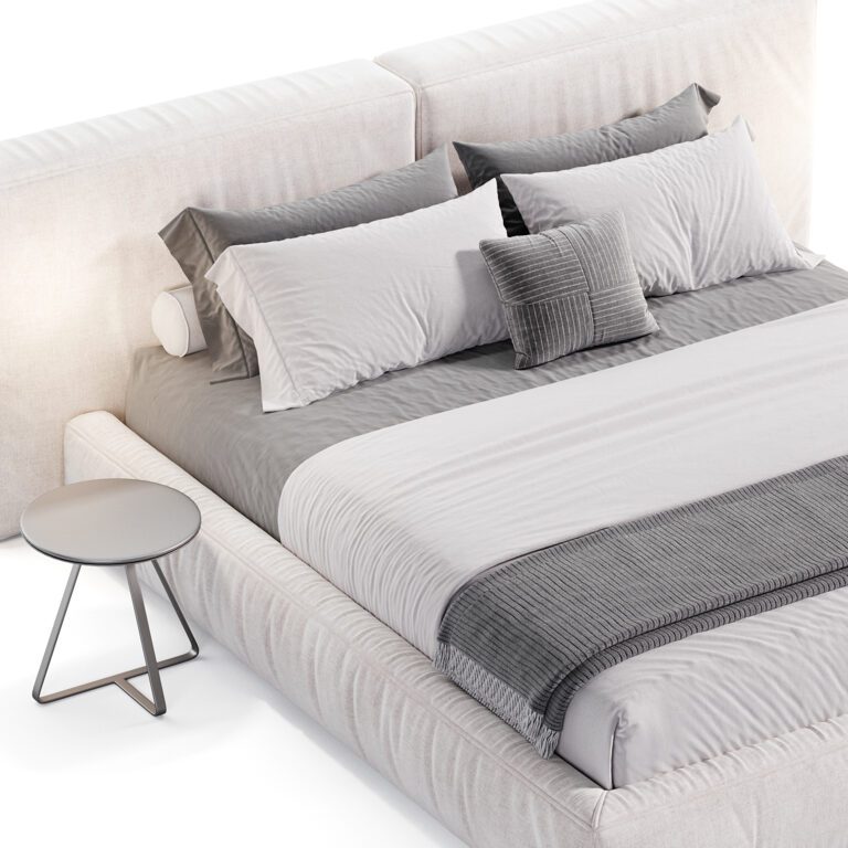 Bonaldo Fluff Bed (358714) 3D model - Download 3D model Bonaldo Fluff ...