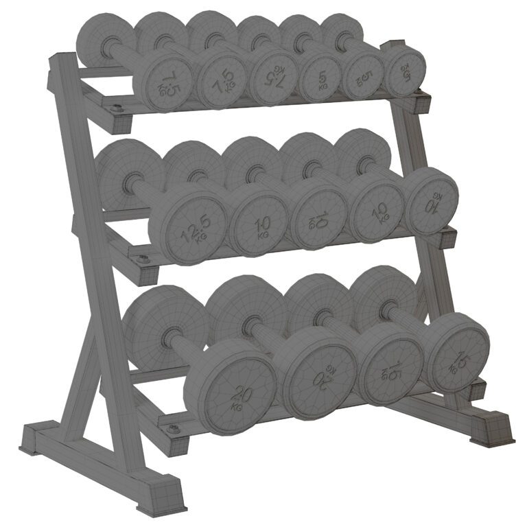 Bonnlo Dumbbell Rack (358801) 3D model - Download 3D model Bonnlo ...