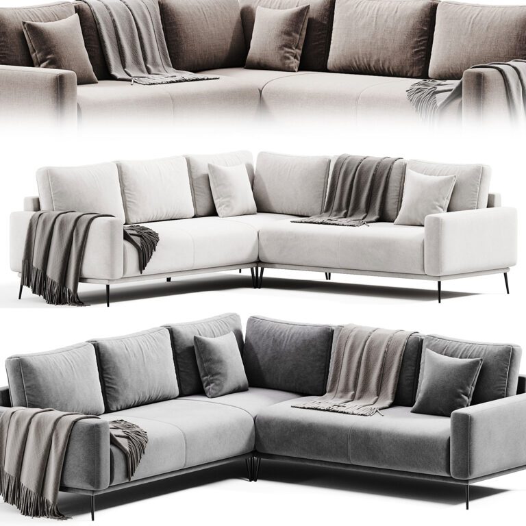 ALFIL Corner Sofa by Lebom (358987) 3D model - Download 3D model ALFIL ...