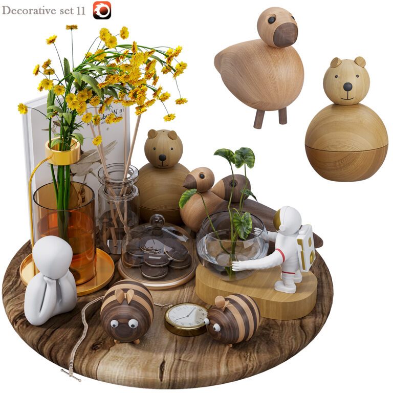Decorative Set 011 359115 3d Model Download 3d Model Decorative Set
