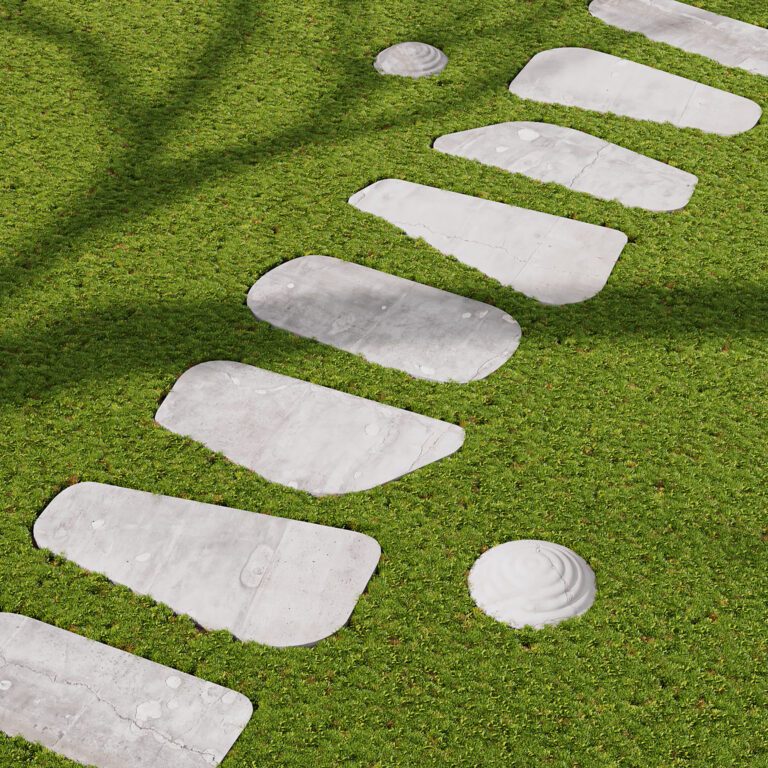 HQ Grass Stone Path Walk Run Garden (359532) 3D model - Download 3D ...