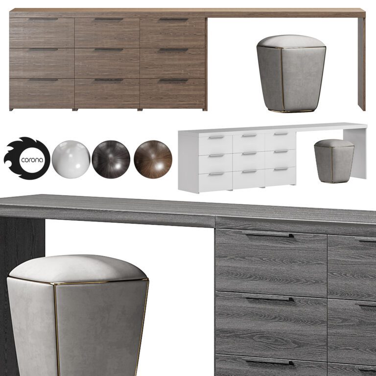 Dressing Table Arlet BMS (359553) 3D model - Download 3D model Dressing ...
