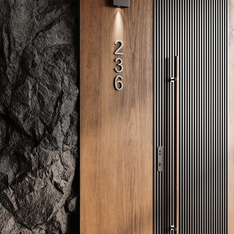 Wall Panel and Modern Door 1 (359630) 3D model - Download 3D model Wall ...