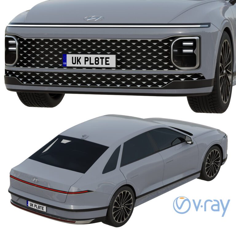 Hyundai Grandeur car (359936) 3D model - Download 3D model Hyundai ...