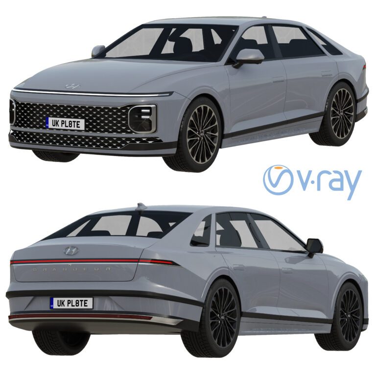 Hyundai Grandeur car (359936) 3D model - Download 3D model Hyundai ...