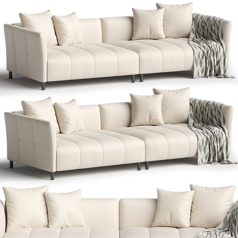 Modern Wood Frame Sofa (360012) 3D model - Download 3D model Modern ...