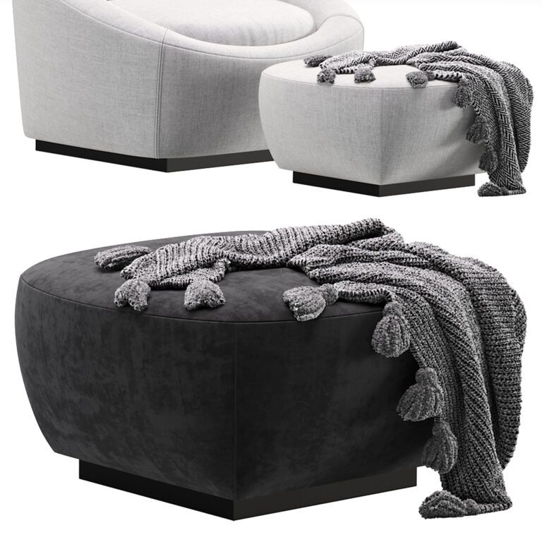 Capri Base Armchair by Minotti (360097) 3D model - Download 3D model ...