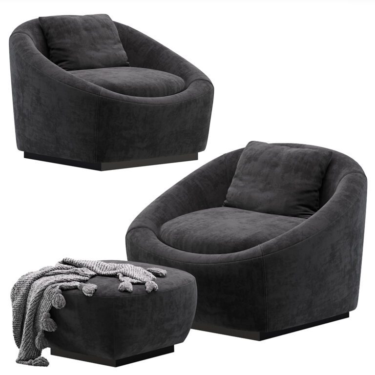 Capri Base Armchair by Minotti (360097) 3D model - Download 3D model ...