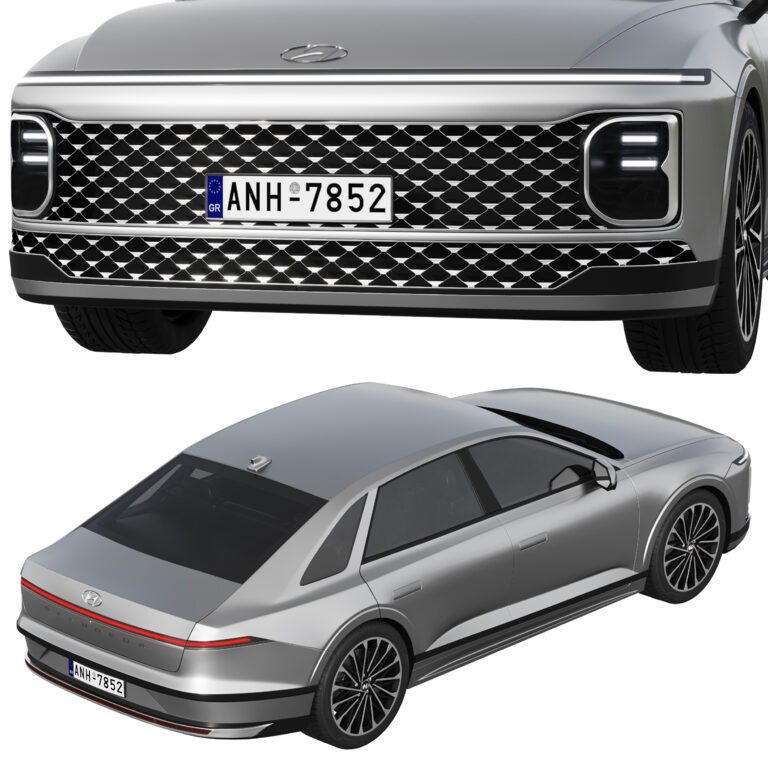 Hyundai Grandeur car (360189) 3D model - Download 3D model Hyundai ...