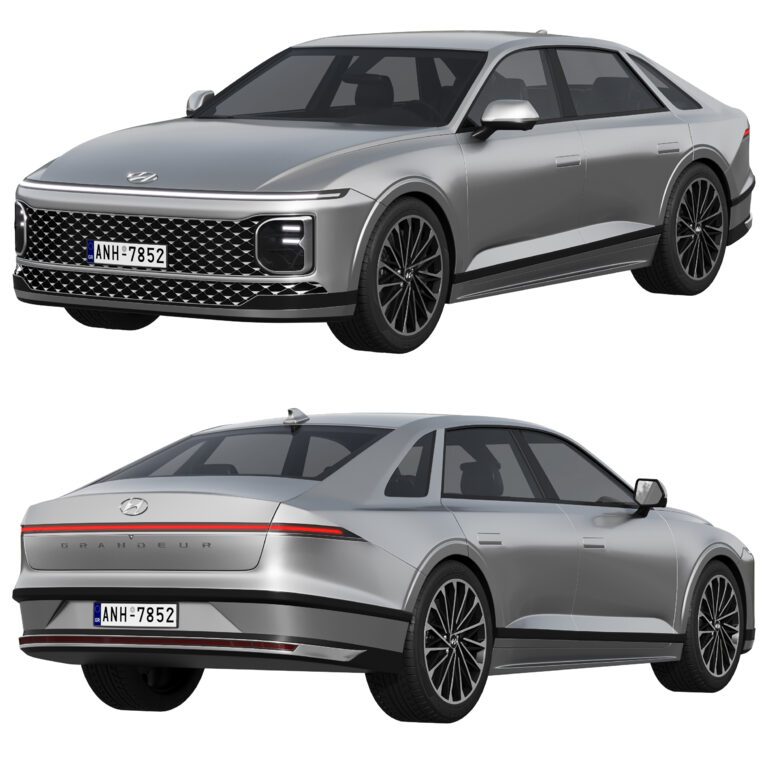 Hyundai Grandeur car (360189) 3D model - Download 3D model Hyundai ...