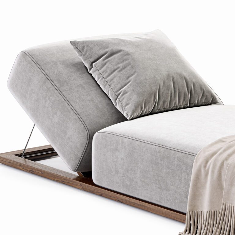 CLAUD OPEN AIR By Meridiani chaise lounge (360522) 3D model - Download ...