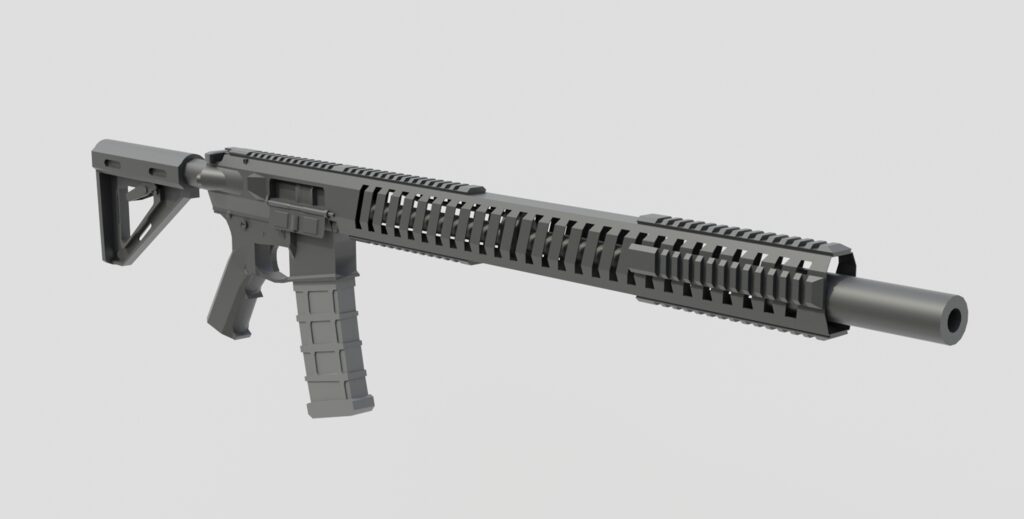 Includes 4 AR-15 DMR (Max-poly to Low-poly) (360587) 3D model ...