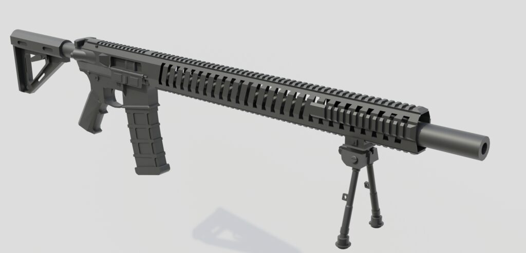 Includes 4 AR-15 DMR (Max-poly to Low-poly) (360587) 3D model ...