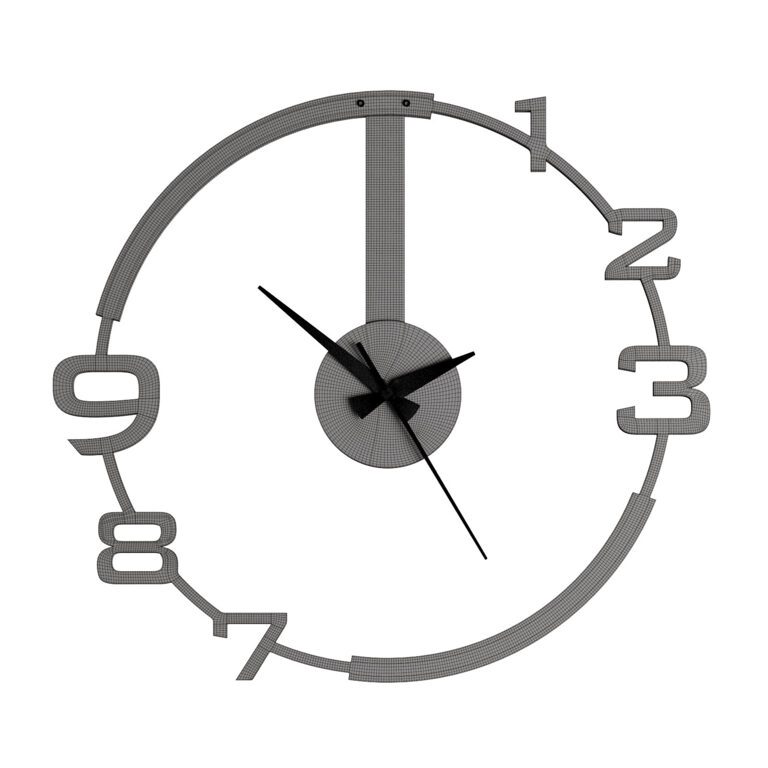 Wall Watch 03 (360706) 3D model - Download 3D model Wall Watch 03 ...