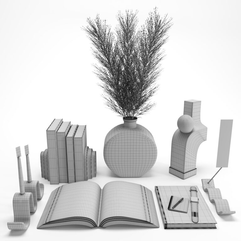 Decorative Set 01 360812 3d Model Download 3d Model Decorative Set