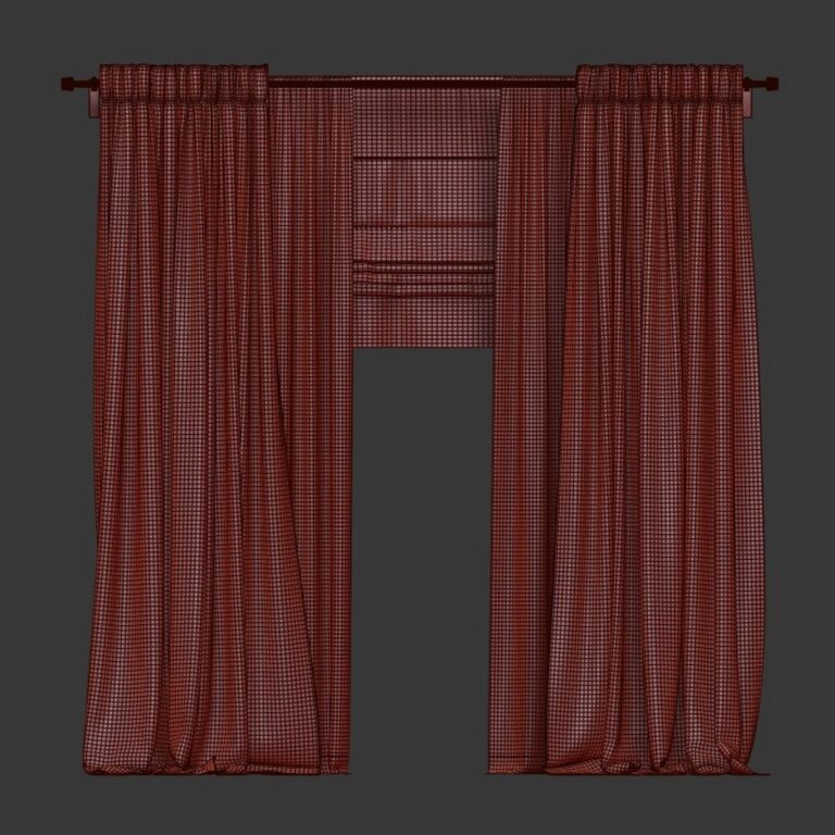 Curtain (360957) 3D model - Download 3D model Curtain (360957) | 360957 ...