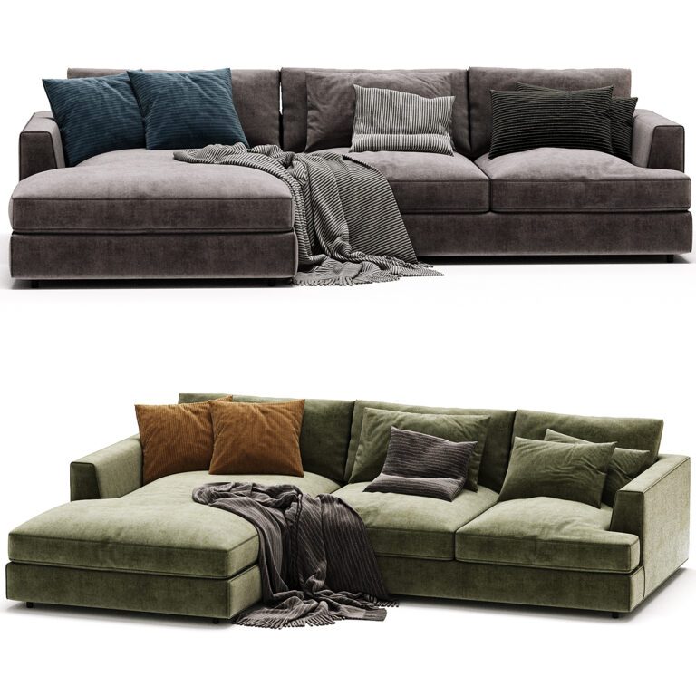 Andre Sectional Graceland Slate sofa (360997) 3D model - Download 3D ...
