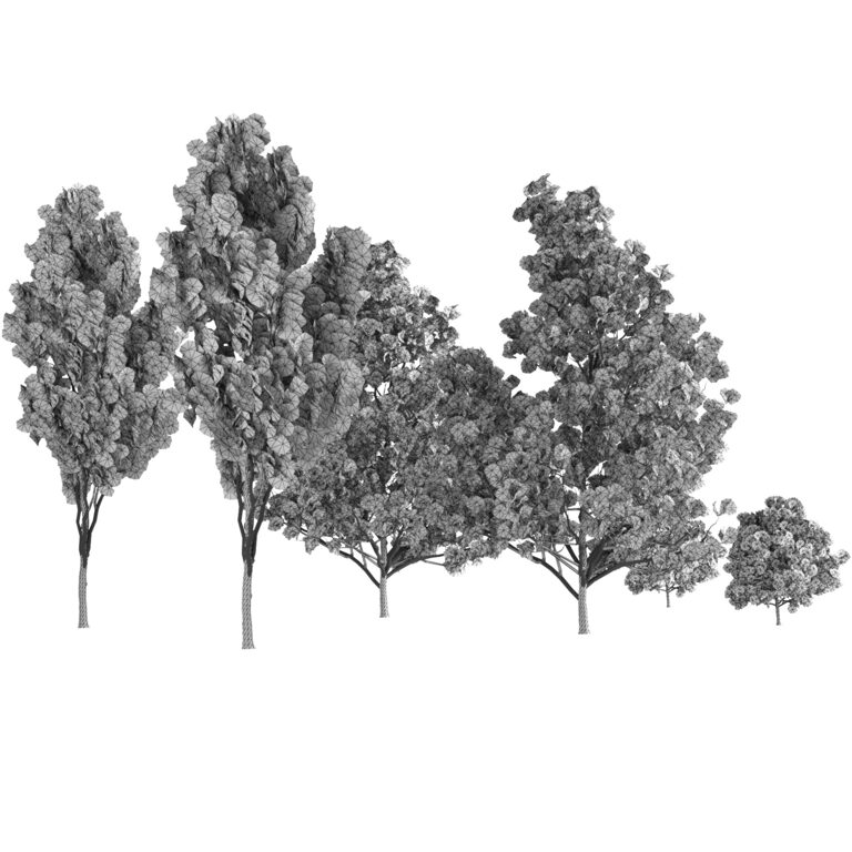 Low Poly Fall and Green Sapling Trees (361183) 3D model - Download 3D ...