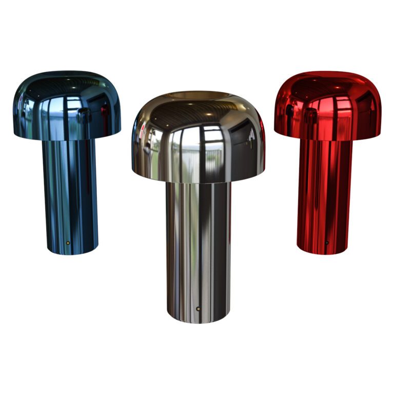 Metal Mushroom Night Table Lamp (361214) 3D model - Download 3D model ...