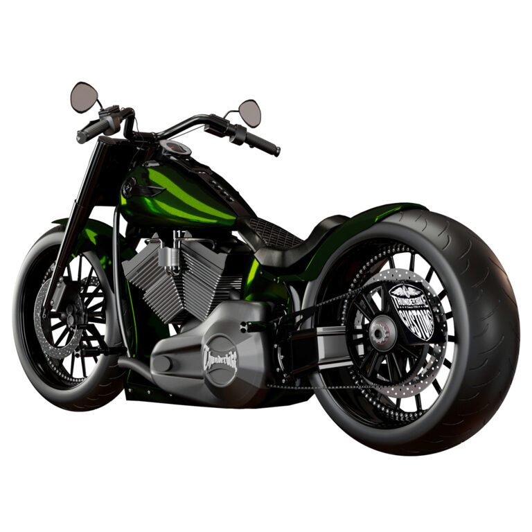 GREEN BOOSTER motorcycle (361489) 3D model - Download 3D model GREEN ...