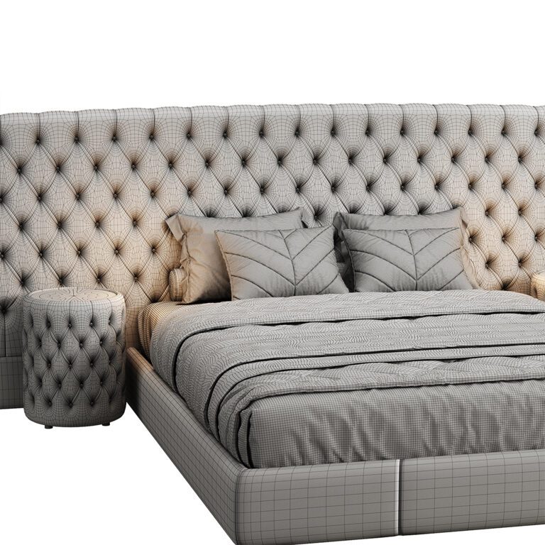 Vogue Maxi Bed by DV Home Collection (361505) 3D model - Download 3D ...