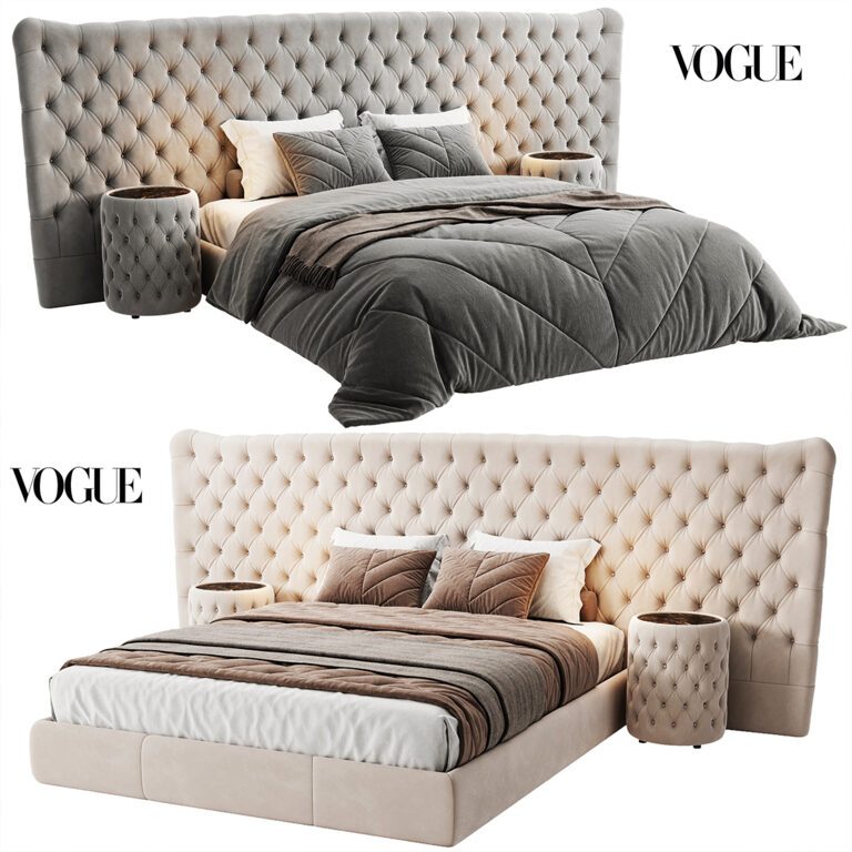 Vogue Maxi Bed by DV Home Collection (361505) 3D model - Download 3D ...