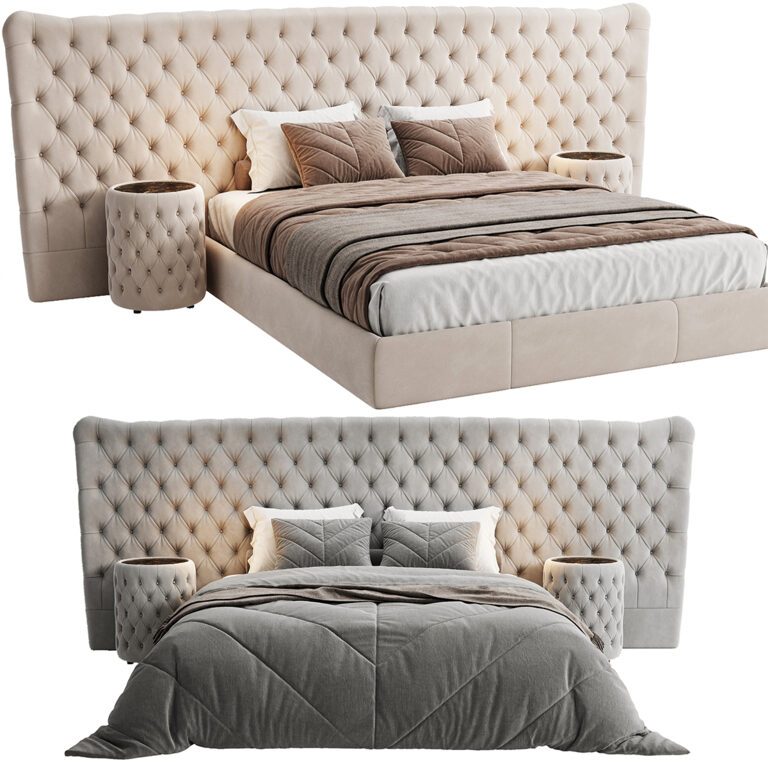 Vogue Maxi Bed by DV Home Collection (361505) 3D model - Download 3D ...