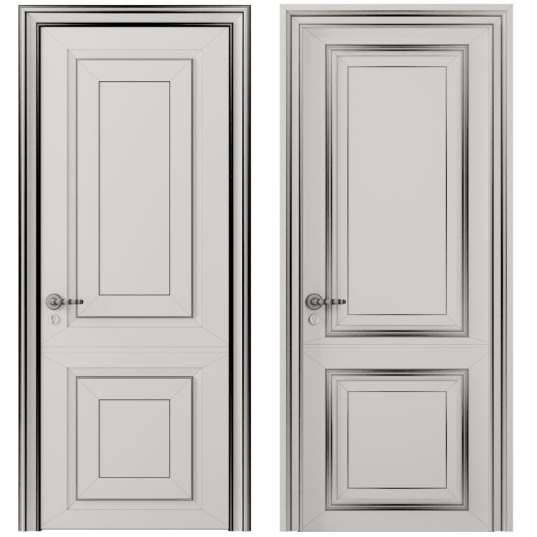 Interior door set2 (362060) 3D model - Download 3D model Interior door ...