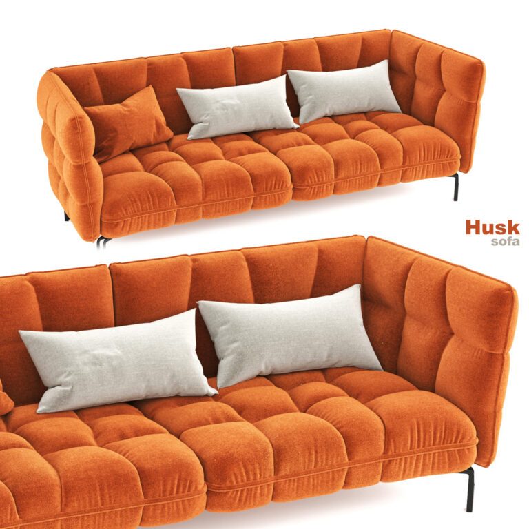 Husk sofa by B&B Italia (362234) 3D model - Download 3D model Husk sofa ...