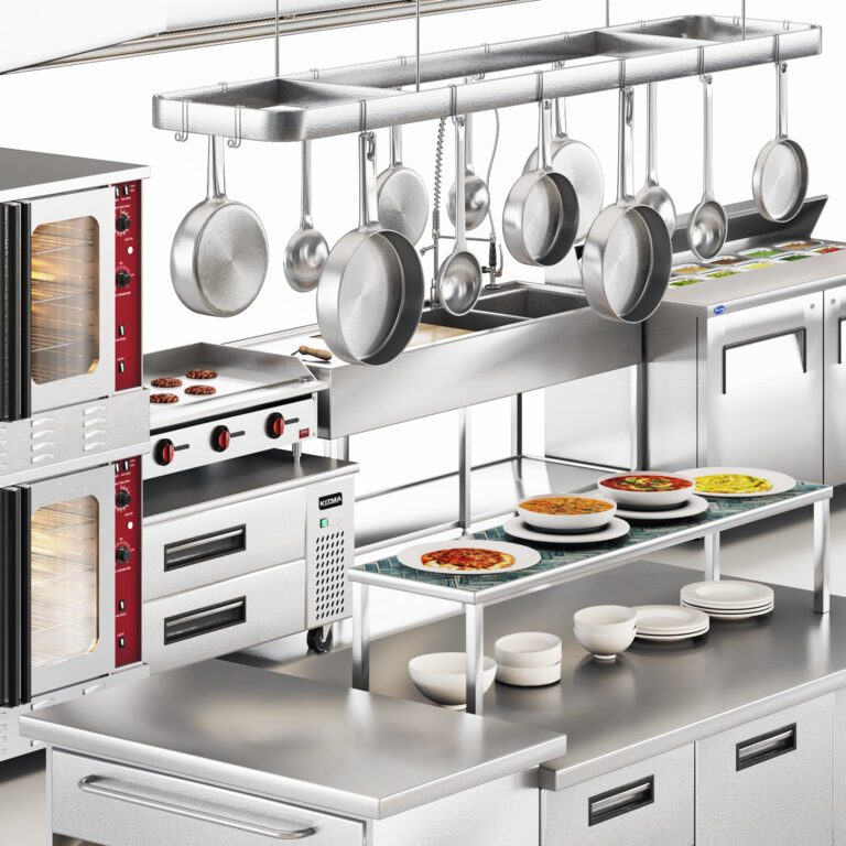 Cafe equipment 03 commercial kitchen restaurant (362246) 3D model ...