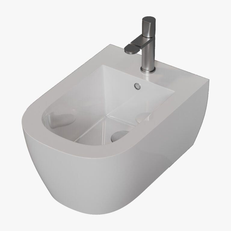 Toilet and bidet (362419) 3D model - Download 3D model Toilet and bidet ...