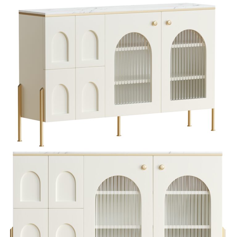 Modern White Arch Sideboard (362481) 3D model - Download 3D model ...