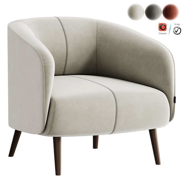 Laskasas AMALFI armchair (362685) 3D model - Download 3D model Laskasas ...